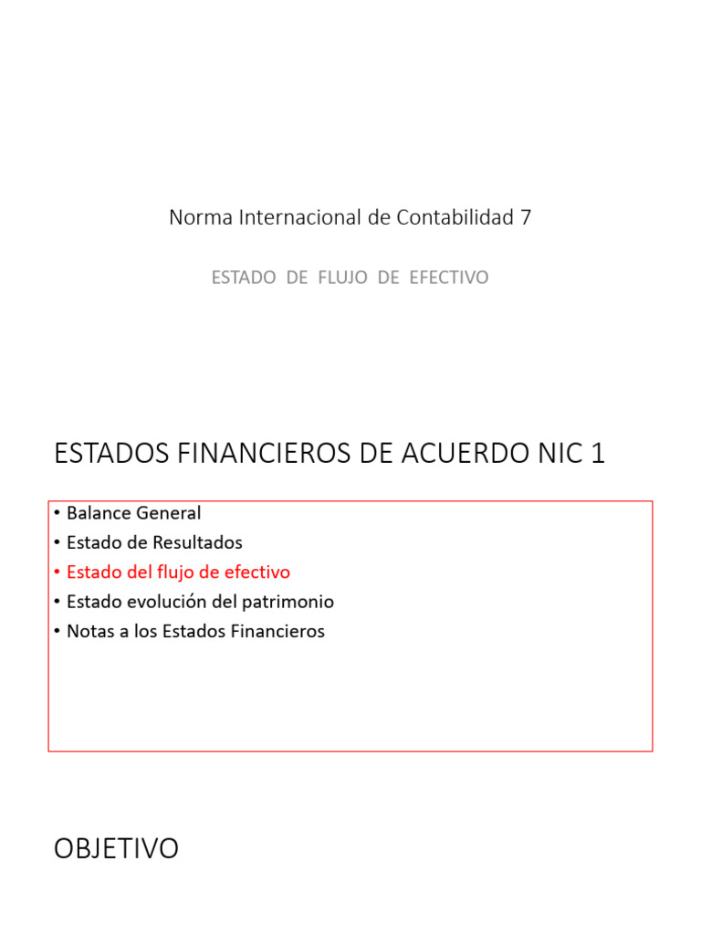 Norma Internacional de Contabilidad 7 | PDF