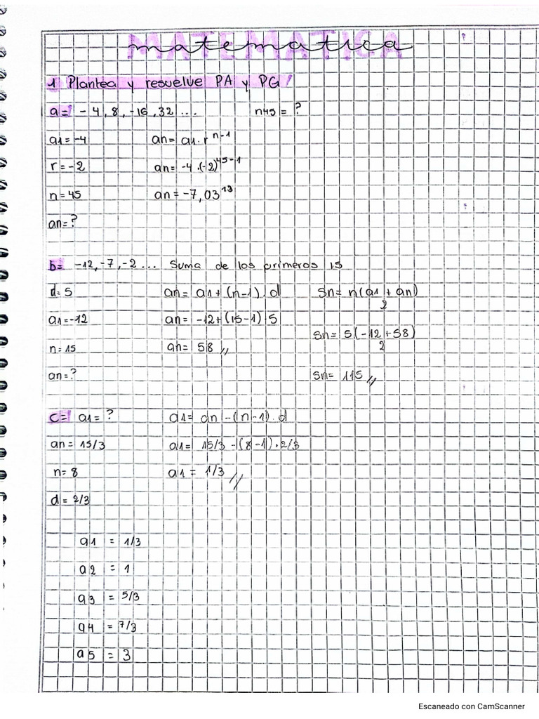 Matematica N9-Marithe Gonzalez | PDF