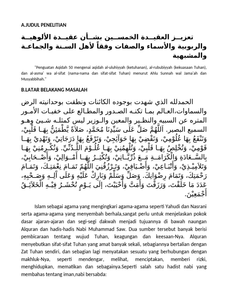 mini proposal baru | PDF