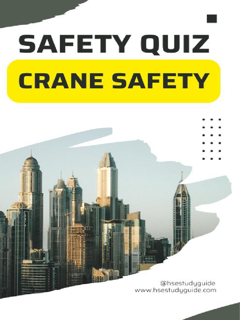 Crane Safety Quiz Ok | PDF