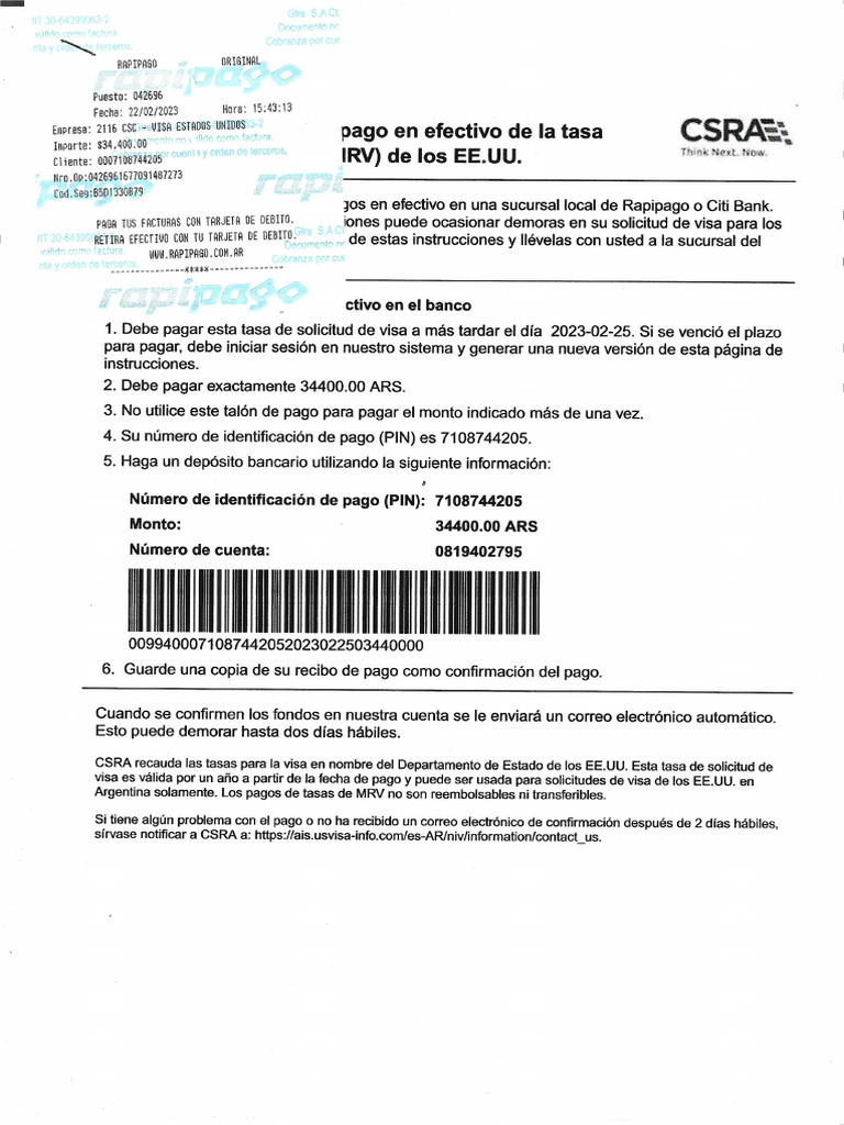 Comprobante de Pago 1 | PDF