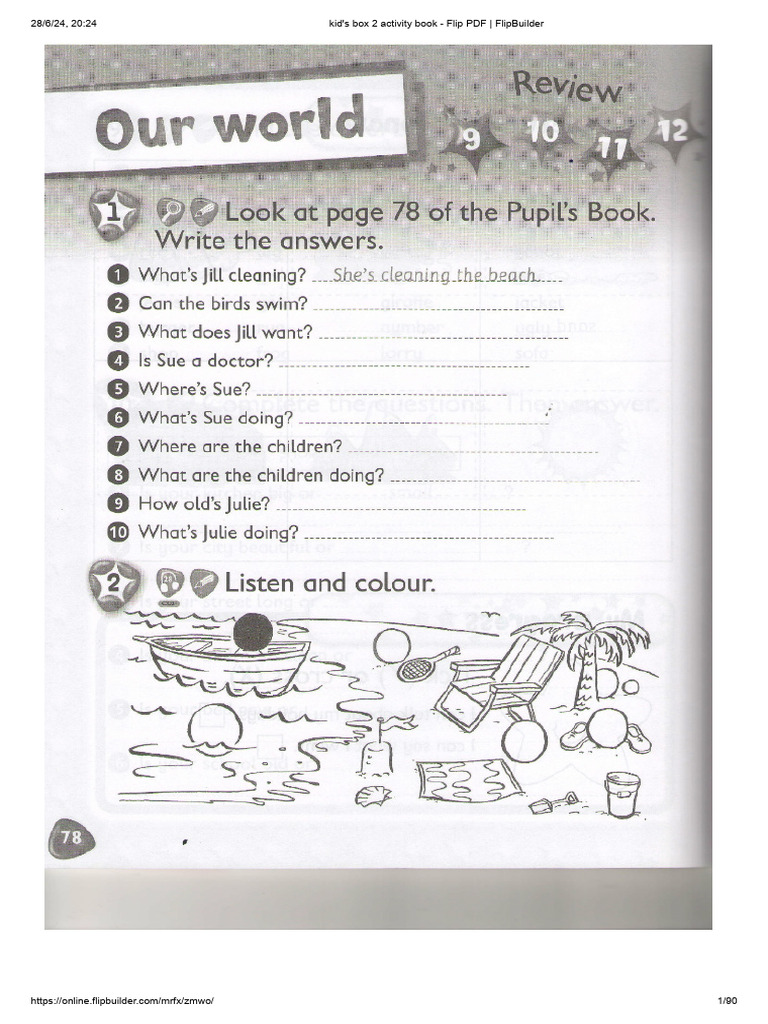 Kid's Box 2 Activity Book PDF | PDF | Finance & Money Management