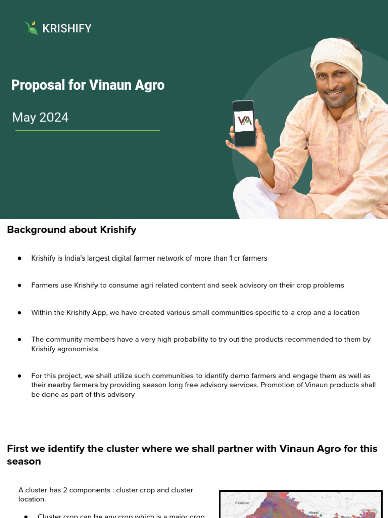 Krishify - Vinaun Agro Offerings Deck | PDF | Finance & Money ...