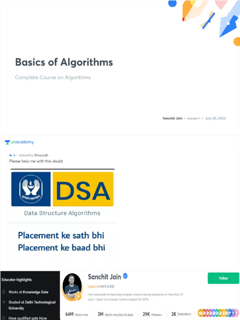 Basics of Algorithms With Anno | PDF Basics of Algorithms With Anno | PDF