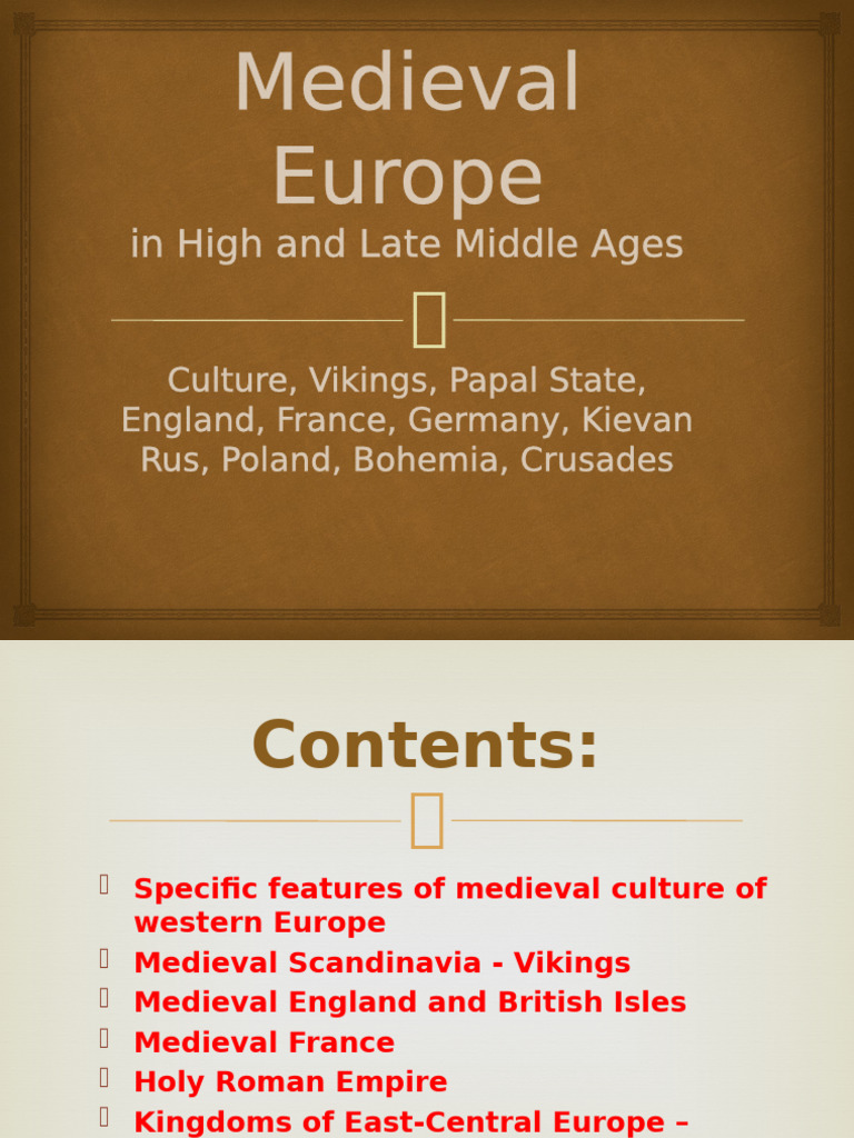 Overview of Medieval European Kingdoms | PDF | Joan Of Arc | Classics