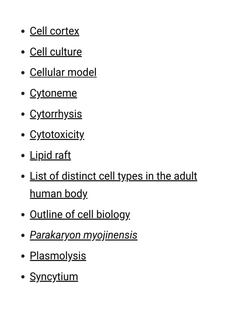 Cell (Biology) - Wikipedia | PDF