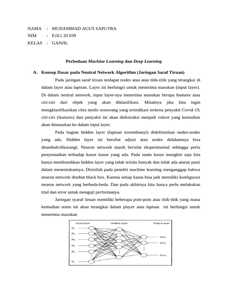Perbedaan Deep Learning Dan Machine Learning | PDF