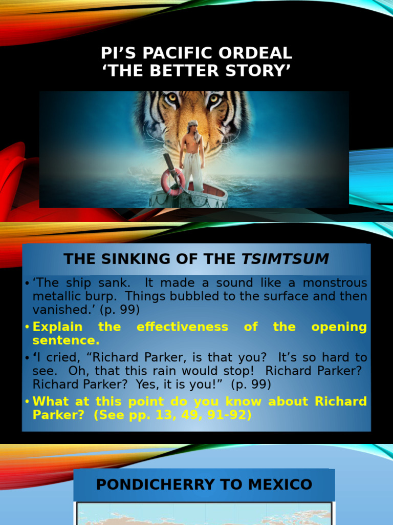 Life of Pi Pacific Ordeal Tsimtsum | PDF