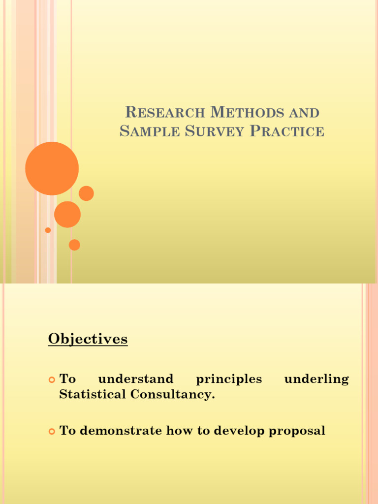 1 PPT Research Method and Sample Survey Practice - Copy - Copy - Copy-1 | PDF