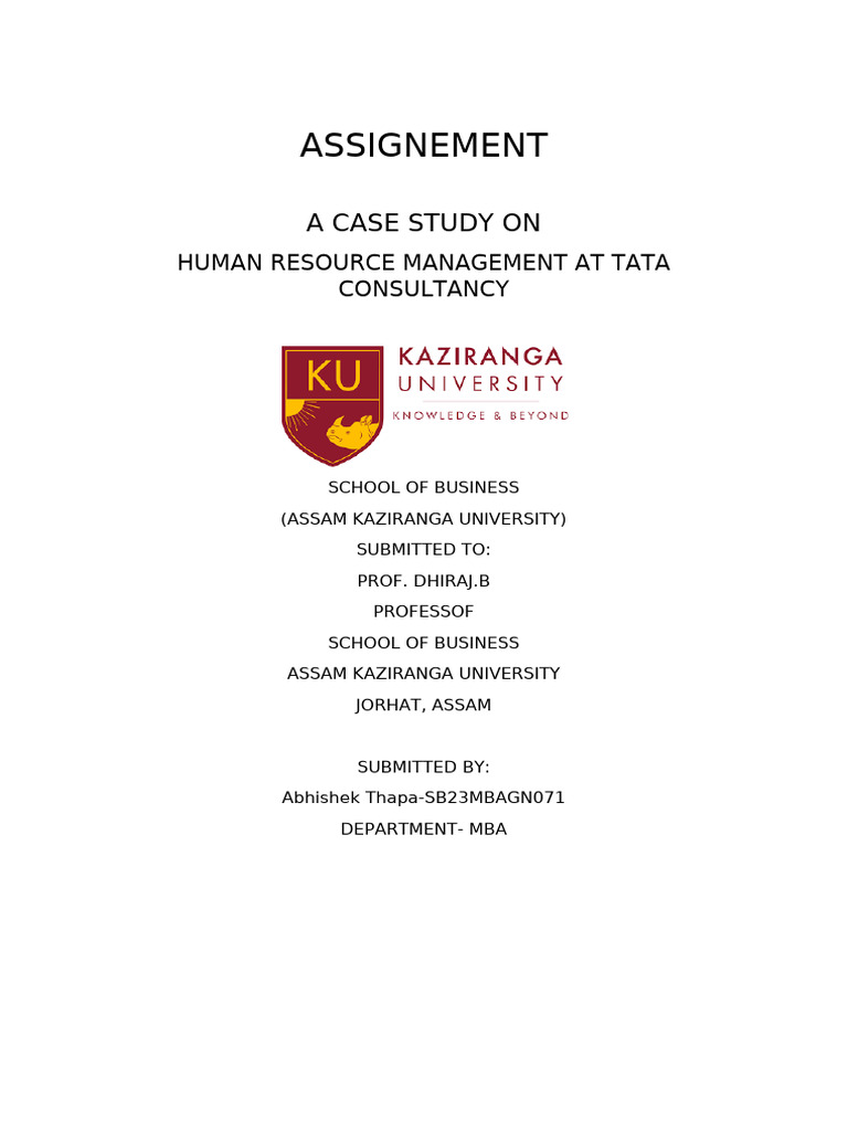 Abhishek HCM Case Study | PDF