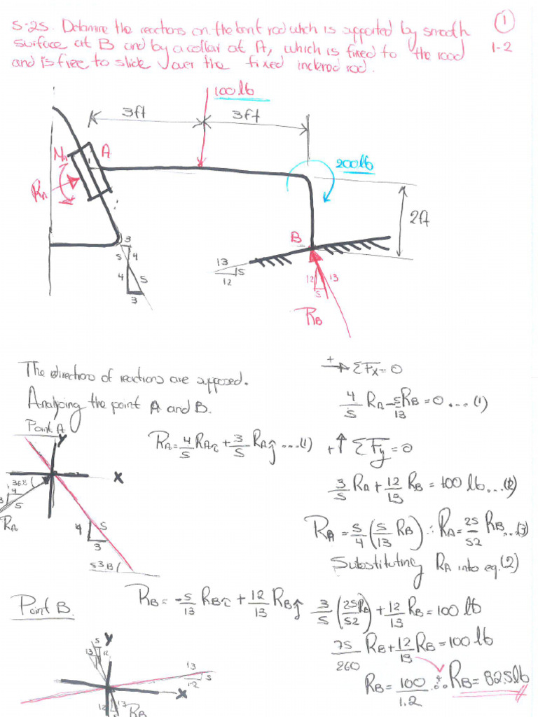 Hibbeler_Engineering Mechanics Statics_Chapter_5_P5.25 | PDF