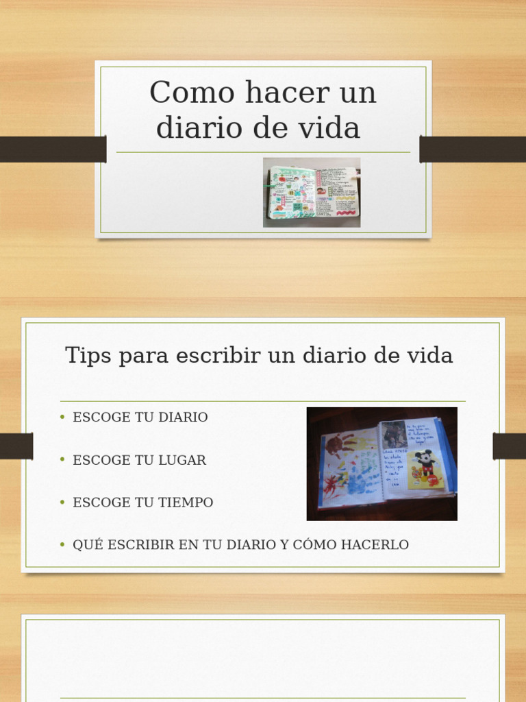 Como Hacer Un Diario De Vida Pdf