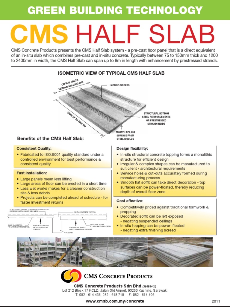 CMS Half Slab System Overview | PDF