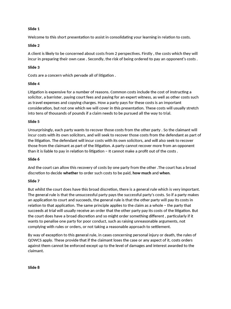 60A Consolidation Presentation Costs - Accessible | PDF