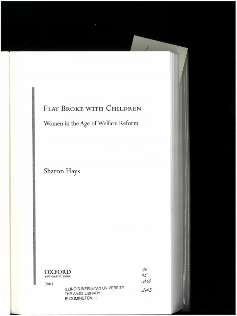 Hays, Flat Broke With Children, Chapt 8 | PDF