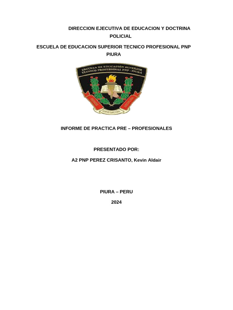 Informe Policial PEREZ KEVIN (Julio) | PDF | Policía | Ciencias sociales Informe Policial PEREZ KEVIN (Julio) | PDF | Policía | Ciencias sociales