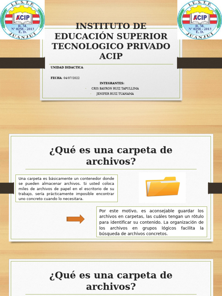 Trabajo - Las Carpetas | PDF