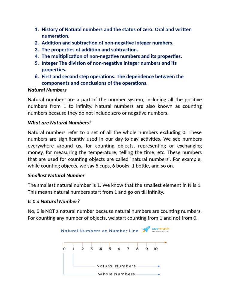 Natural Numbers | PDF