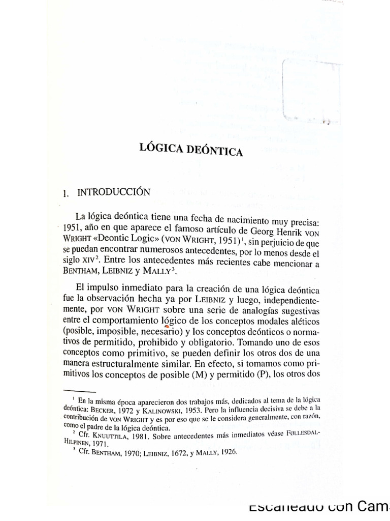 BULYGIN, Eugenio, Et. Al., Lógica Deóntica, Normas y Proposiciones Normativas, Marcial Pons ...