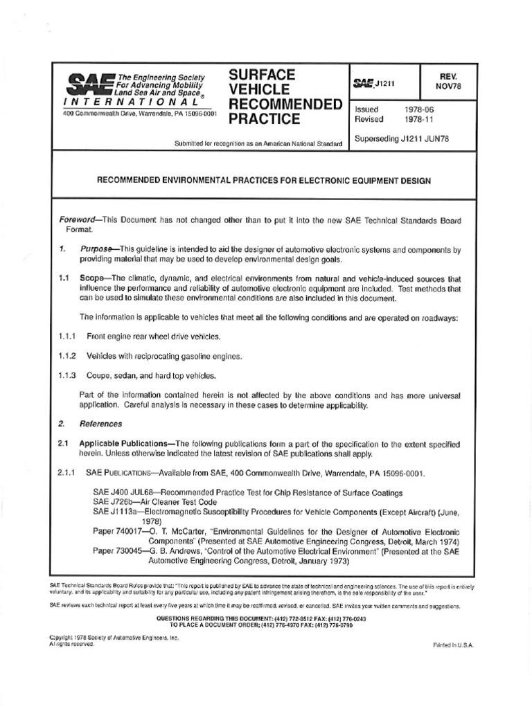 SAE J1211 1de3 | PDF