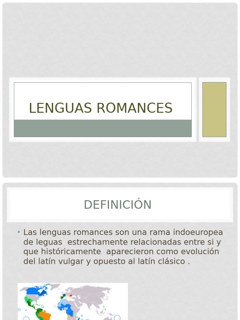 Lenguas Romances | PDF