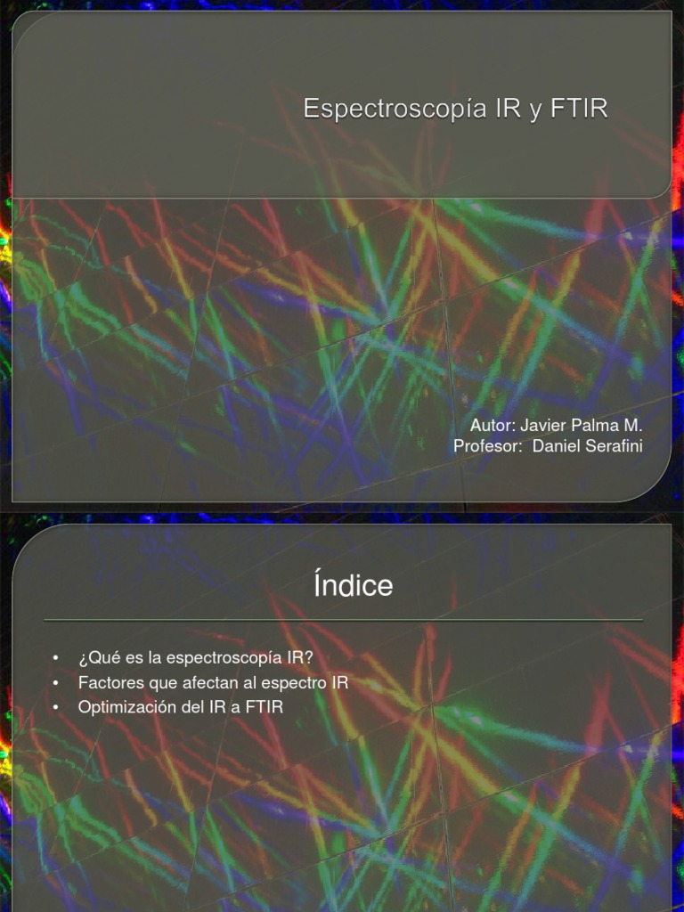 Espectroscopía IR y FTIR | Espectroscopia infrarroja | Espectro ...