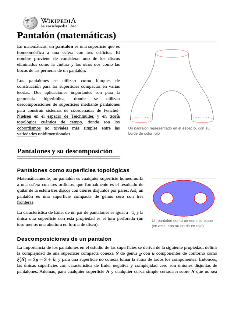 Pantalón (Matemáticas) | PDF