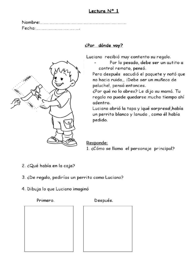 Guía Actividades de Comprensión Lectora | PDF