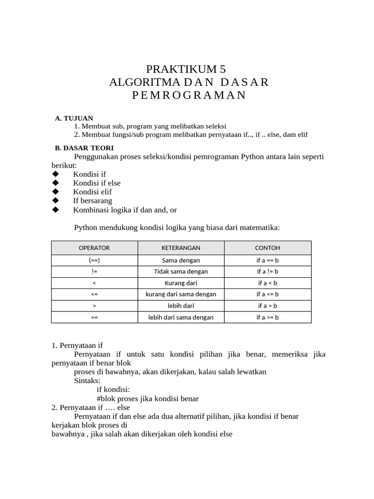 P1-Algoritma Dan Flowchart | PDF