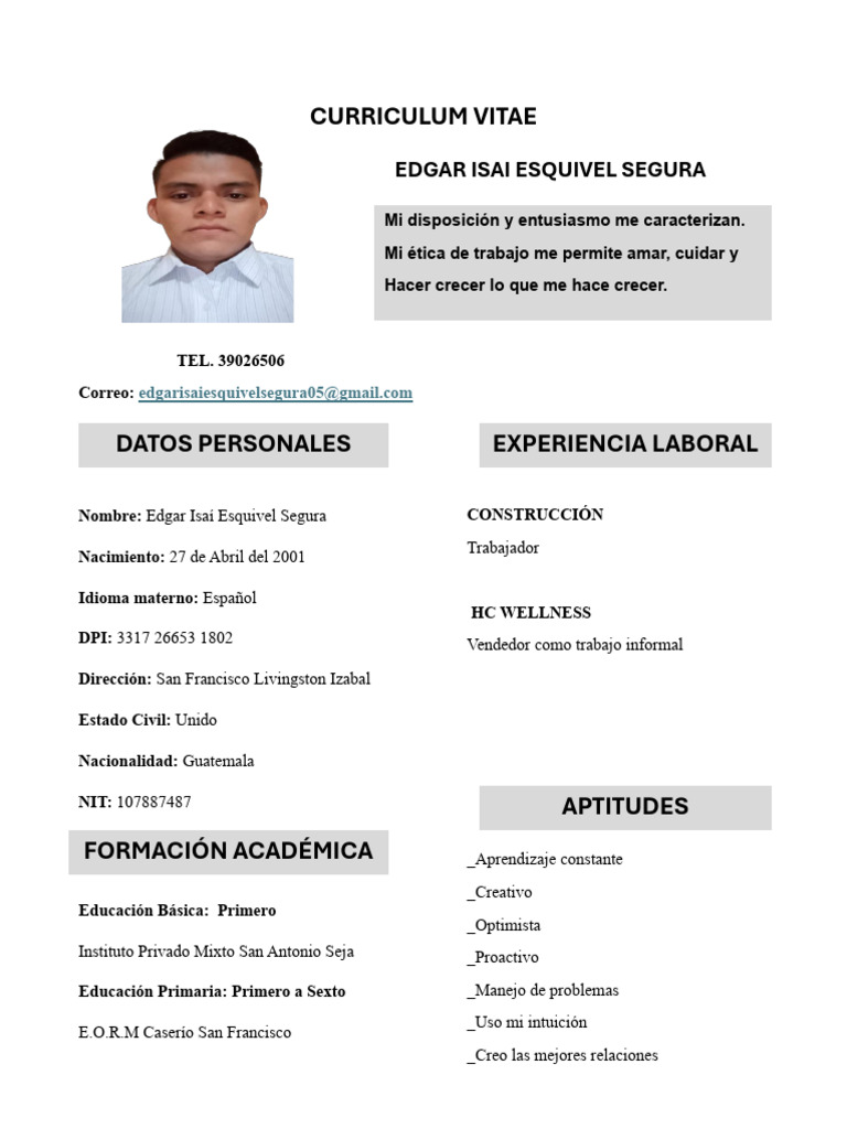 CV - Edgar Segura | PDF