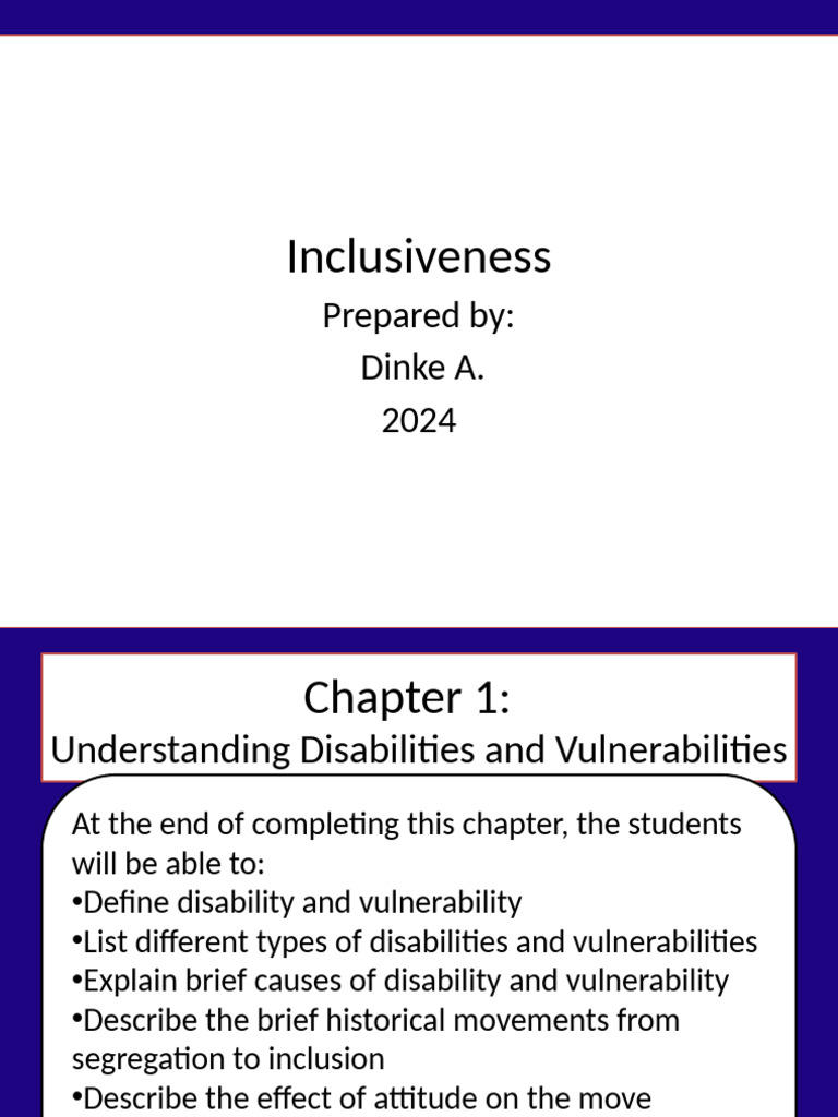 Inclusiveness Editeds | PDF