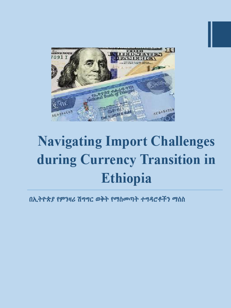 Navigating Import Challenges During Currency Transition in Ethiopia | PDF