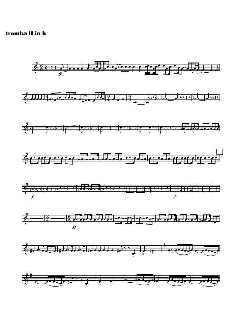Tromba II in B | PDF
