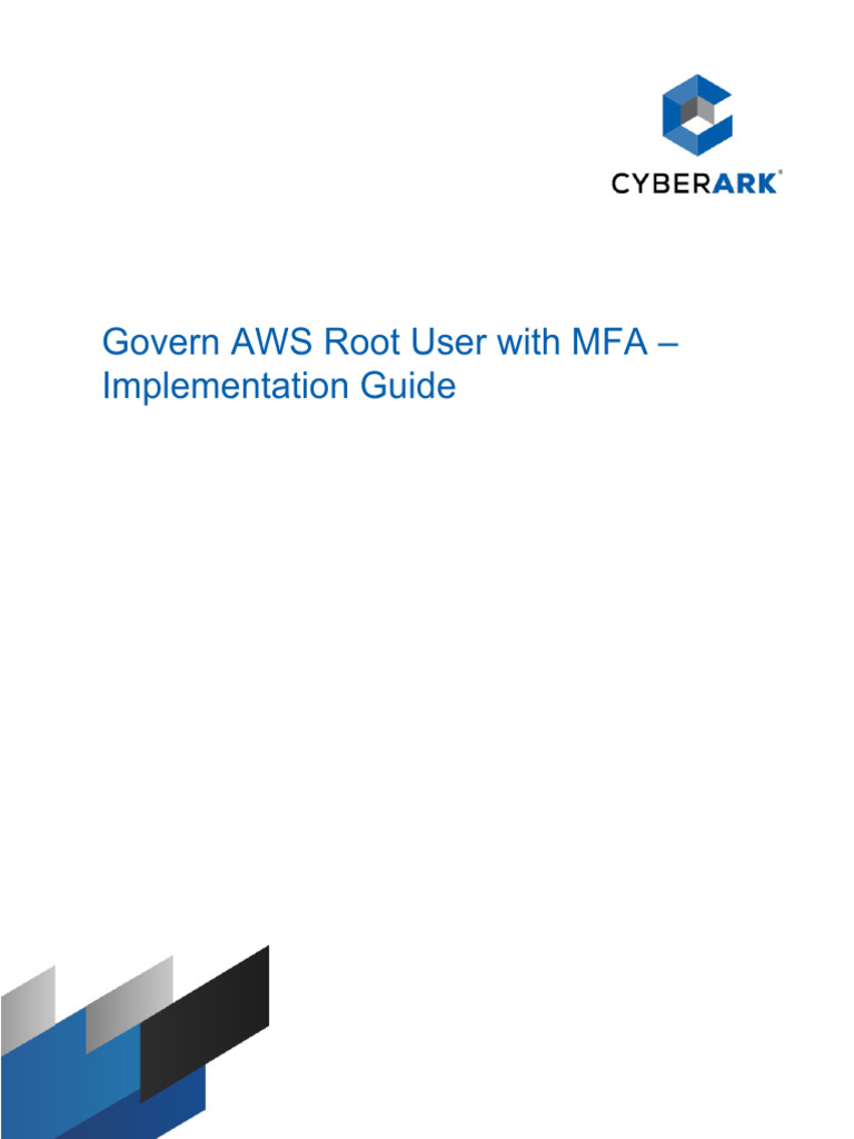 Govern AWS Root User With MFA - Implementation Guide | PDF