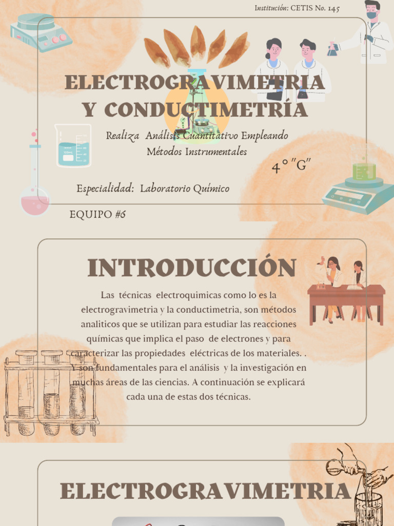 Electrogravimetria Y Conductimetría | PDF