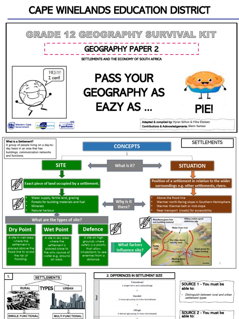 Geog p2 Gr12 Survival Kit | PDF