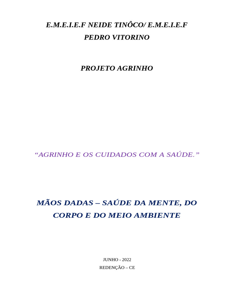 Projeto Agrinho | PDF