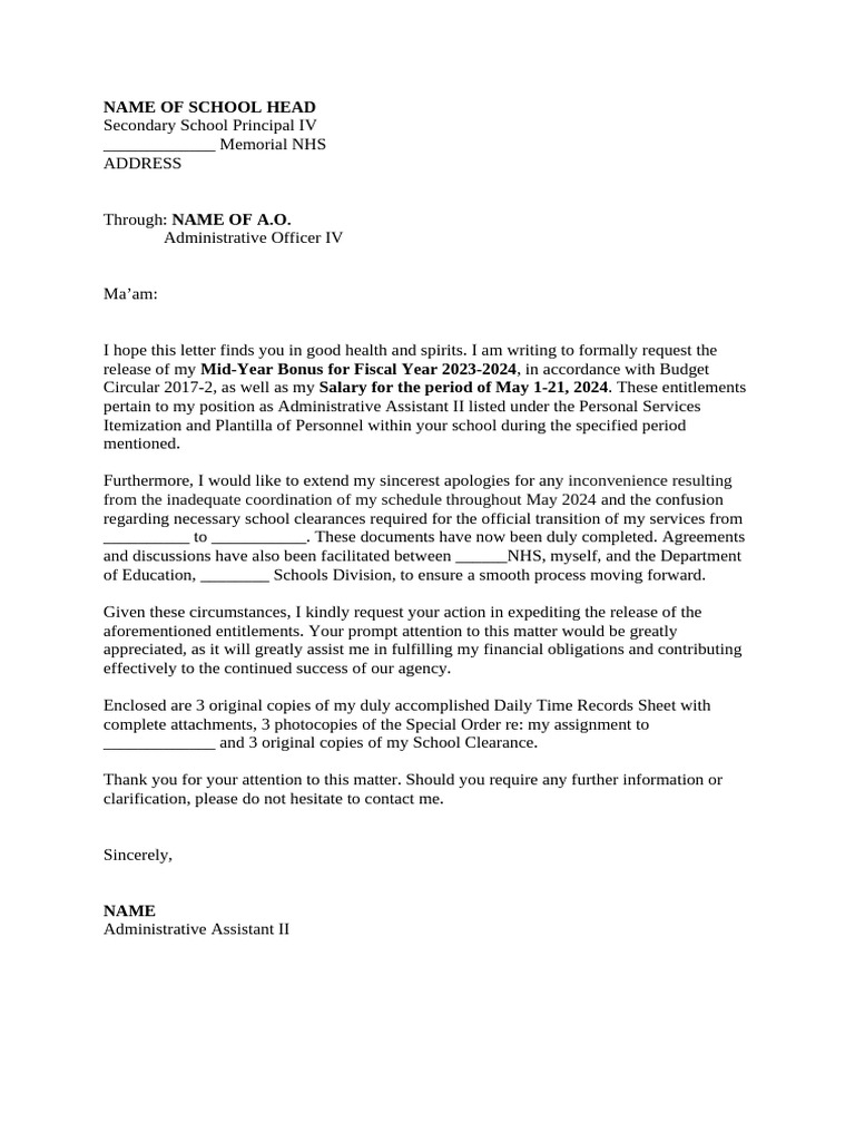 Request For FINANCIAL Entitlements | PDF Request For FINANCIAL Entitlements | PDF