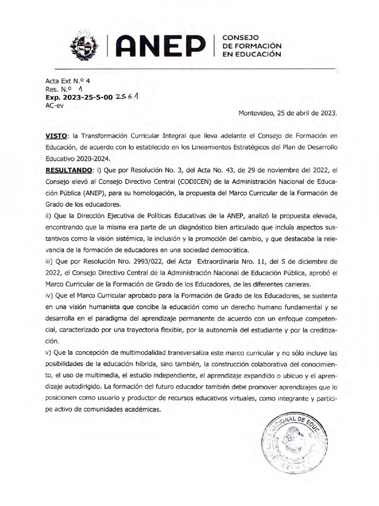 Acta Ext4 Res1 2023 | PDF