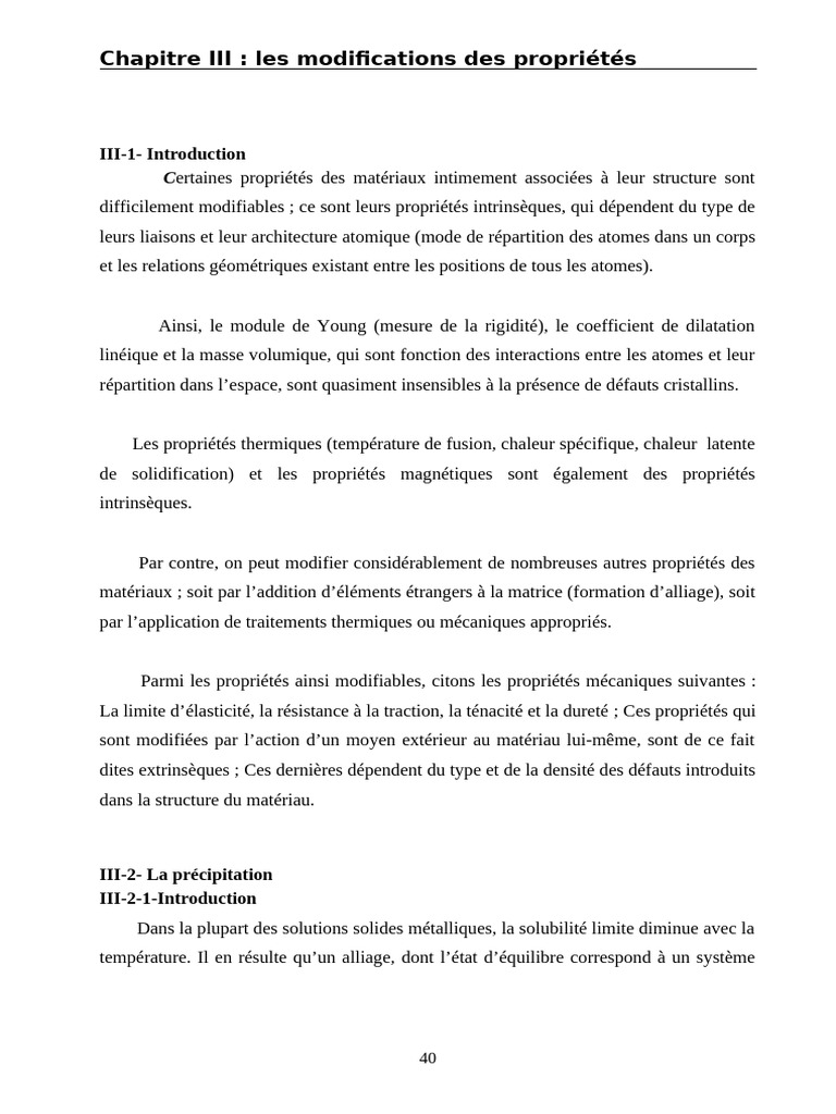 Chap III Les Modification Des Propriétés | PDF