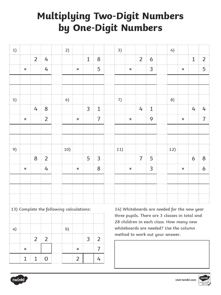 Perkalian Dua Digit | PDF
