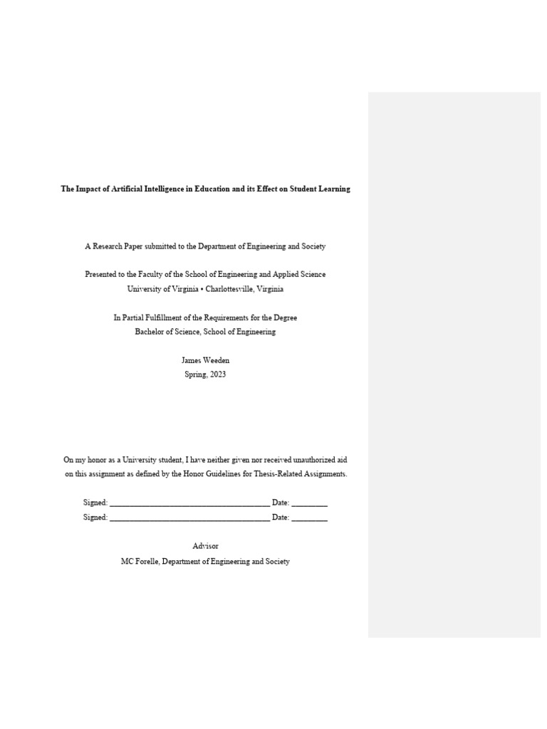Weeden James STS Research Paper | PDF | Artificial Intelligence ...