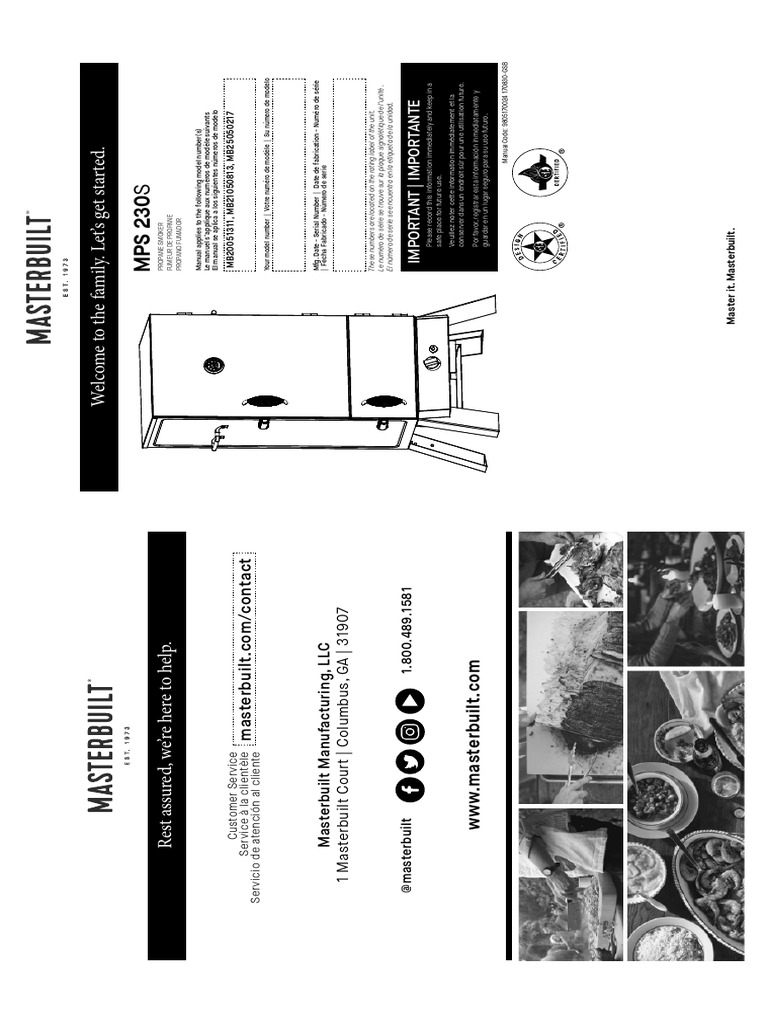 Smoker Manual Masterbuilt | PDF | Smoking (Cooking)