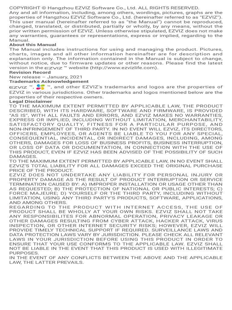 EZVIZ Outpro User Manual en | PDF