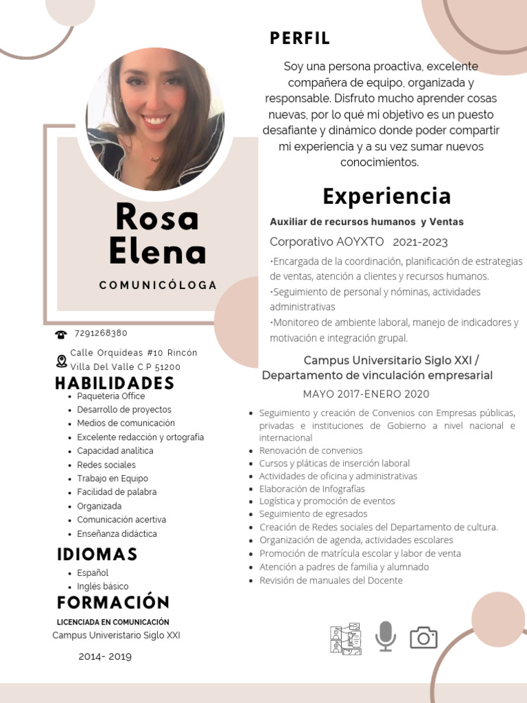 CV Rosa Elena 2024 | PDF