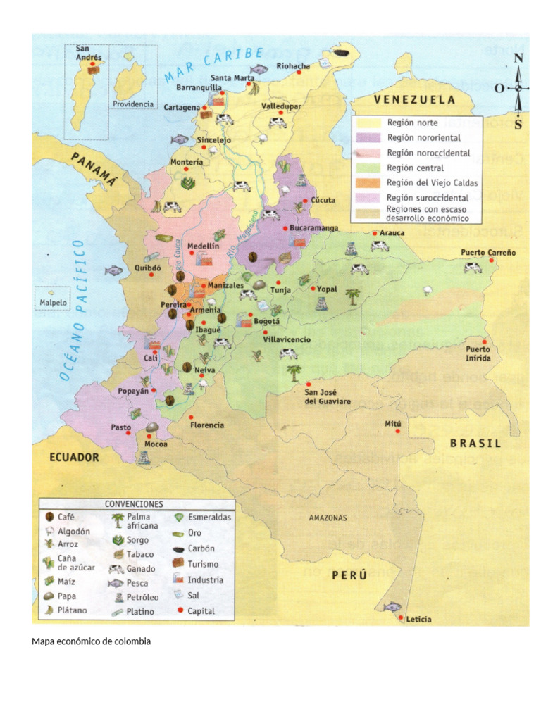 Mapa Económico de Colombia | PDF