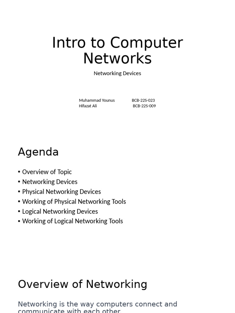 Intro To Computer Networks | PDF
