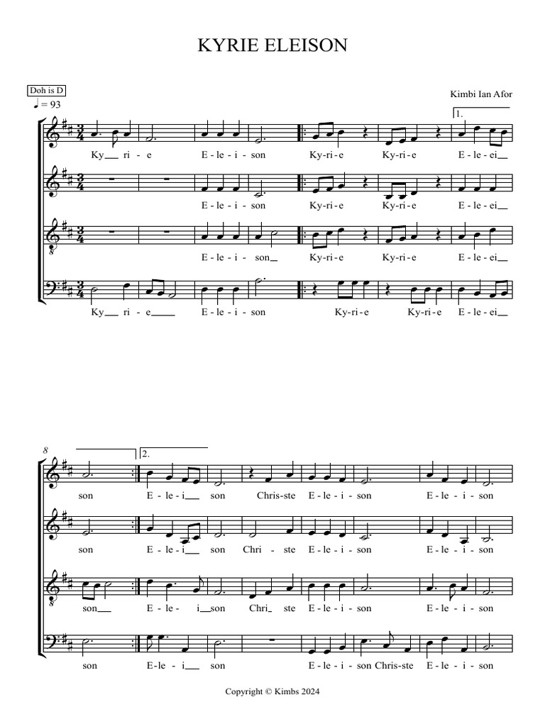 Kyrie Eleison. | PDF