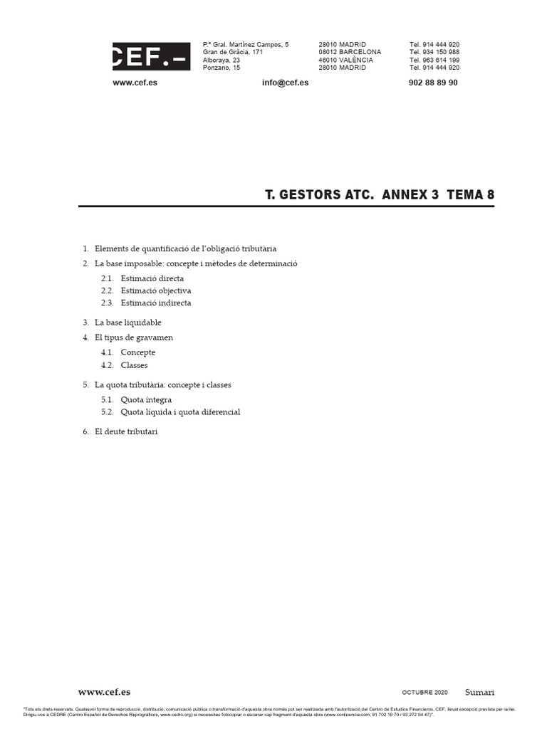 Tema 10 Gestio Tributaria | PDF