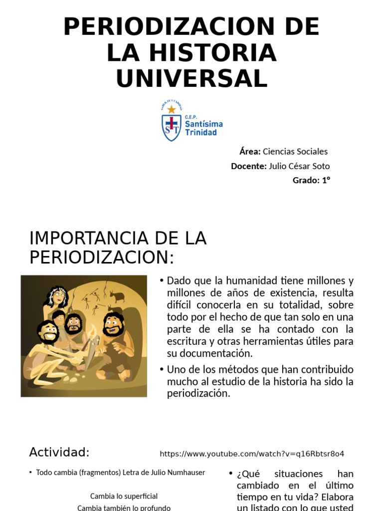 Periodizacion de La Historia Universal | PDF